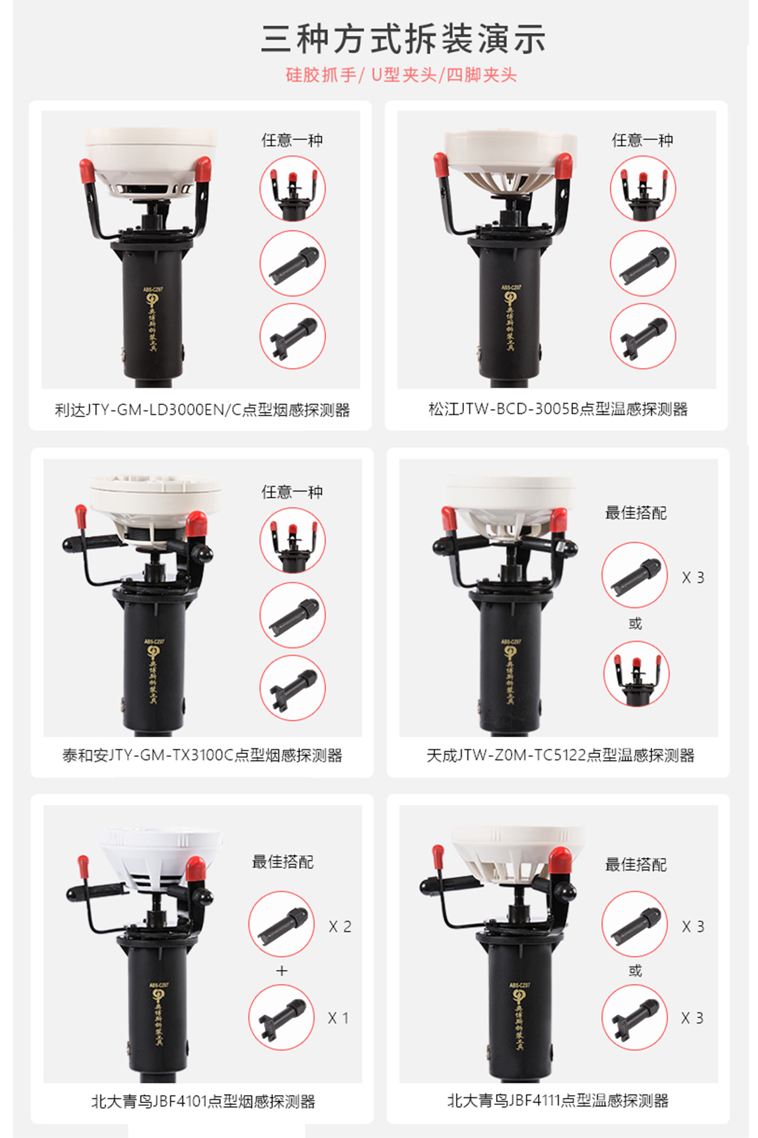 ABS-CZ07【电控款】点型探测器拆装工具 #操作说明# - 奥博斯消防烟枪官网